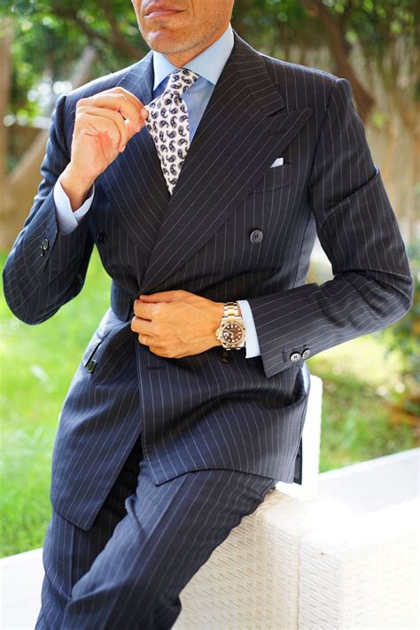 Picasso White On Blue Paisley Tie Bandana Neckties Mens Cool Ties