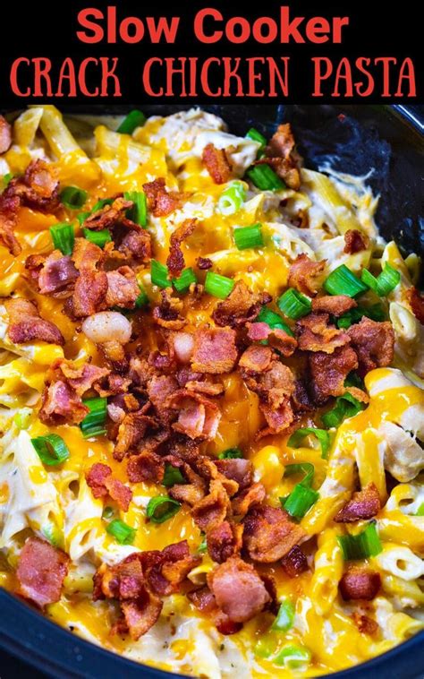 Slow Cooker Crack Chicken Pasta Recipe
