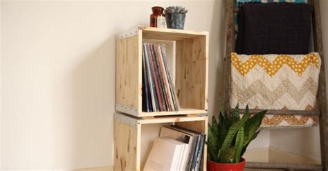 Wooden Stackable Cube Shelves