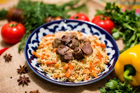 Классический плов вкусное блюдо восточной кухни