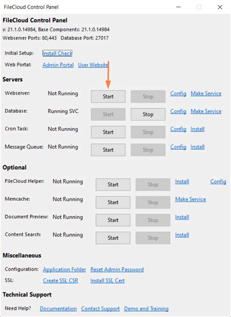 Upgrade Using Update Tool Windows Only Filecloud Docs Server