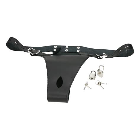 Damen Leder Keuschheitsgürtel Deluxe 7490