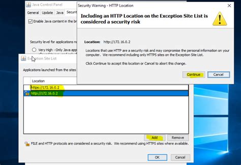 How To Add Ipmikvm Ip Address To Java Security Knowledgebase Rebel