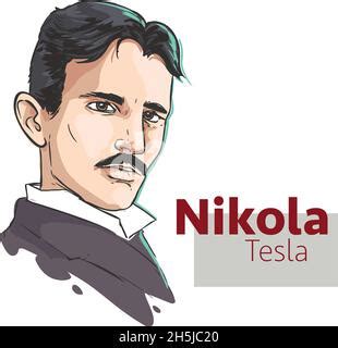 Nikola Tesla Cartoon Character Illustration Stock Vector Image And Art