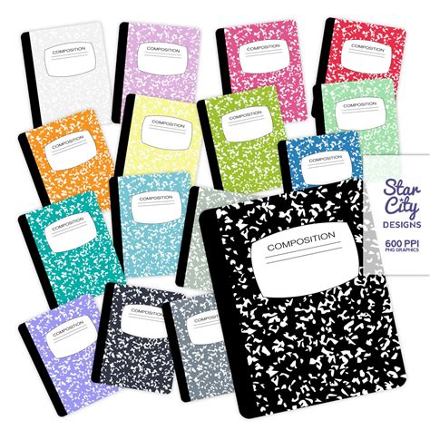 Composition Paper Clipart