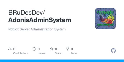 Github Brudesdevadonisadminsystem Roblox Server Administration System