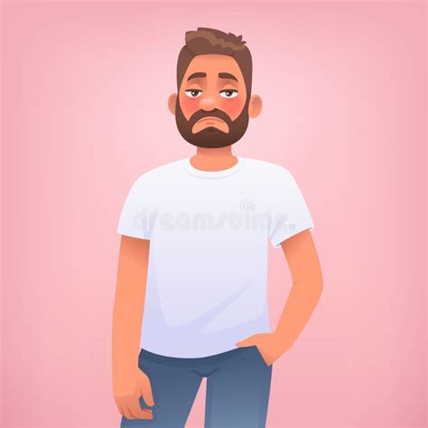 Expresión Calmadamente Sorprendida En La Cara De Un Hombre O