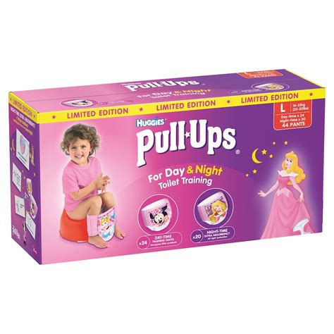 Huggies Pull Ups Toilet Training Box Girl Large 44 Tesco Groceries