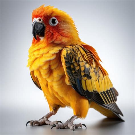 Premium Ai Image Vibrant Sun Conure