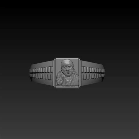 Sai Baba Model Ring Murti Cad Wala