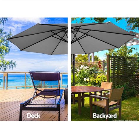 Outdoor Cantilever Umbrella 3m Sand Leisurely Australia