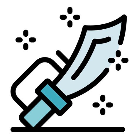 Shiny Cutlass Sword Striking With Sparks Flying 52743042 Vector Art At