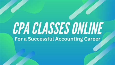 Cpa Classes Online For A Successful Accounting Career