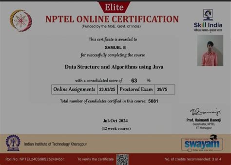 Nptel Datastructures Algorithms Javaprogramming Skilldevelopment