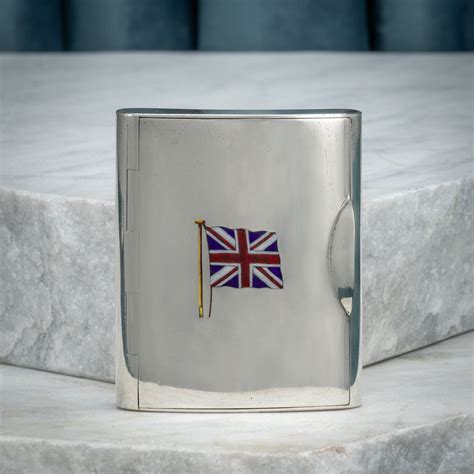 Silver Cigarillo Cigarette Case Bentleys London