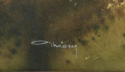 Thomas Thiery Americanmichigan B 1940 Watercolor On Paper Ca