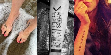 15 Best Places On Your Body For A Coordinates Tattoo Yourtango