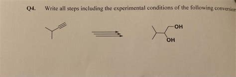 Solved 4 Write All Steps Including The Experimental