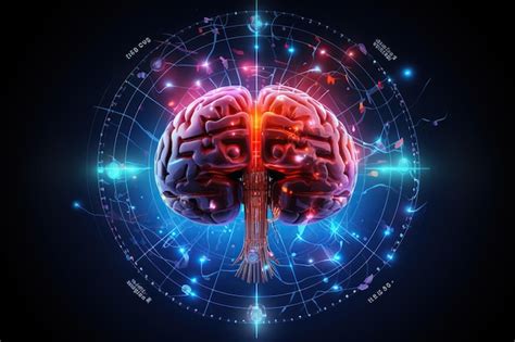 Premium Photo | Digital Brain Network Concept with Neural Connections Generative AI