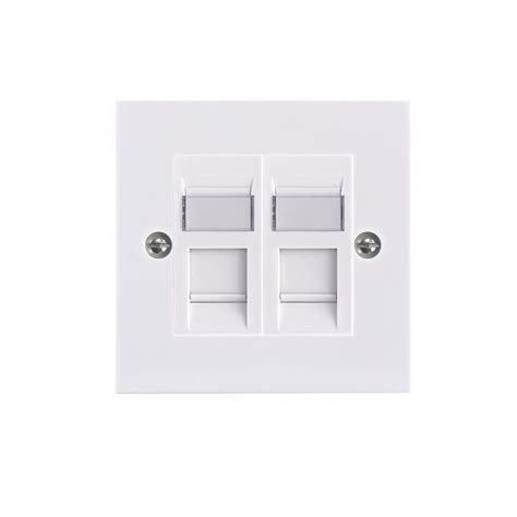 Vcelinkrj45 Socket Cat6 Network Double Port Flat Face Wall Plate