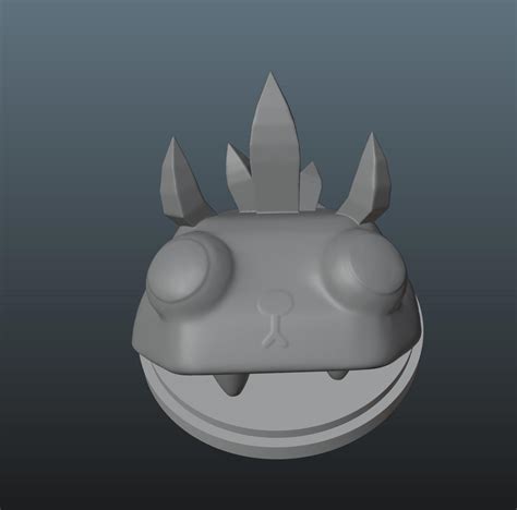 Dandys World Skin Thorned Geode Pebble 3d Model By Nethral3d