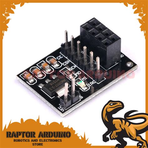 jual socket adapter plate board for 8pin nrf24l01 wireless transceive