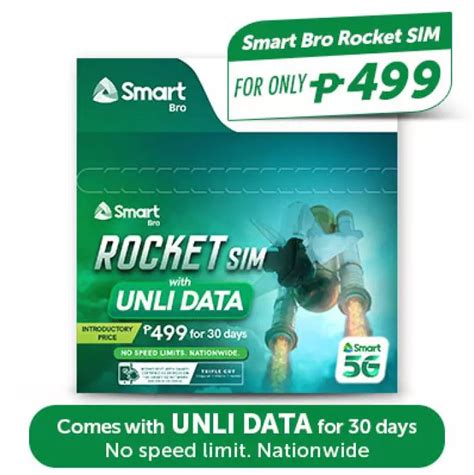 Smart Announces Its New Smart Bro Rocket Sim With Unli Data For 30 Days