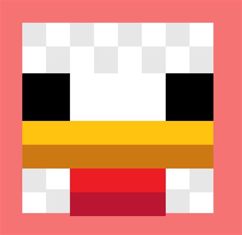 Chicken Minecraft Face