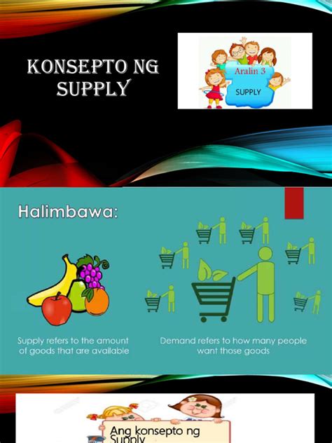 Konsepto Ng Supply Ppt Final Pdf