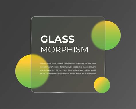 Premium Vector Realistic Gradient Glassmorphism Effect Banner Template