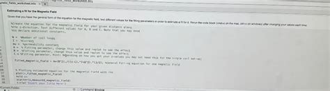 Solved What Is The General Fitting Equation For 2 ﻿magnetic