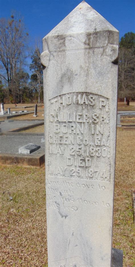 Thomas Preer Callier 1830 1874 Find A Grave Memorial