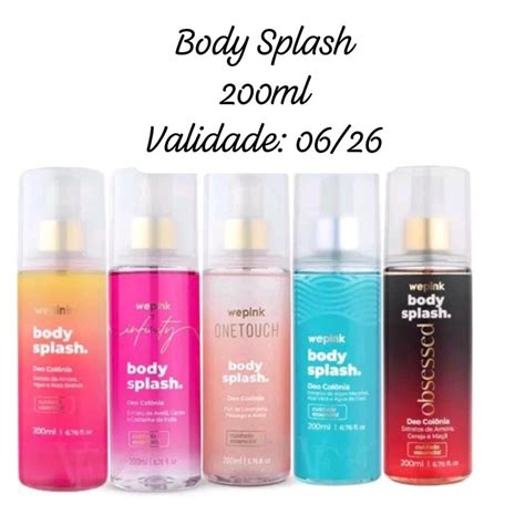 Body Splash 200ml Virginia Wepink Produto Original Varias Fragrâncias
