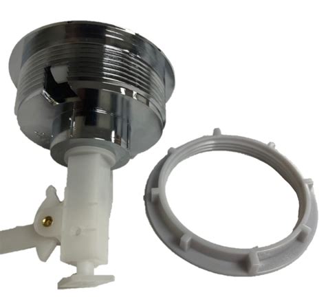 Chrome Plated Single Flush Button For Toilet Ratchet 58 Mm Nuflush