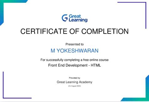 Yokeshwaran M On Linkedin Greatlearningacademy Greatlearning