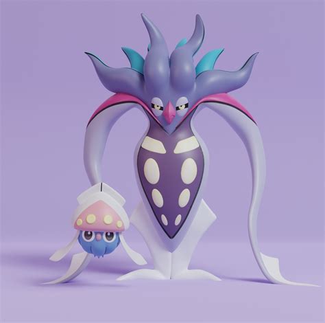 Stl File Pokemon Inkay And Malamar 🐉 ・3d Print Design To Download・cults