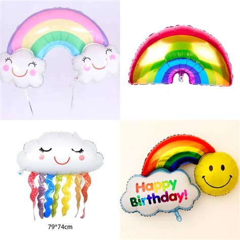 Jual Balon Jumbo Awan Pelangi Rainbow Balon Karakter Awan Shopee