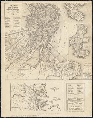 New Map Of Boston Comprising The Whole City With The New … Flickr