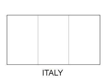 Italian Flag Coloring Sheet