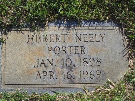 Hubert Neely Porter 1898 1969 Mémorial Find A Grave