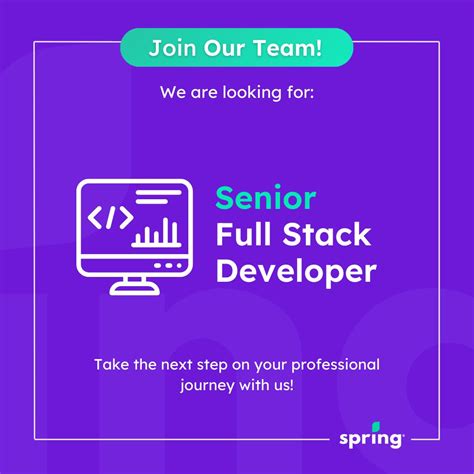 Fullstackdeveloper Fintech Joinourteam Careeropportunity Spring Financial