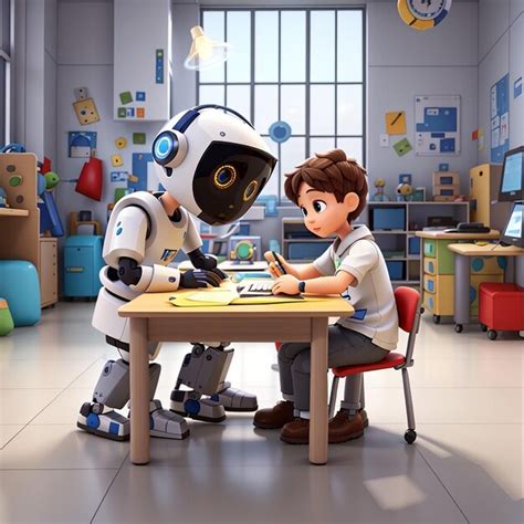 premium photo robotic language lab