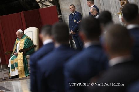 Holy Mass For The Gendarmerie Corps Of The Vatican City State