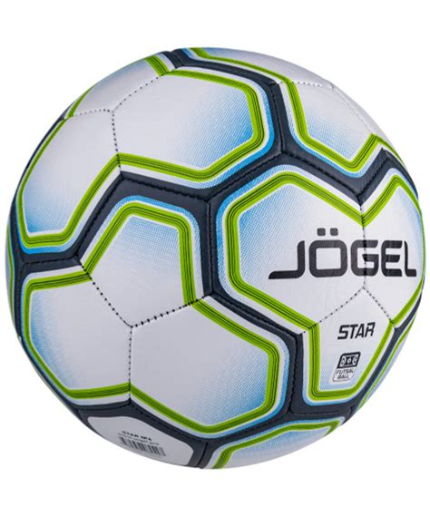 Футбольный мяч JOGEL Star, 4 размер, зеленый, синий купить по выгодной ...