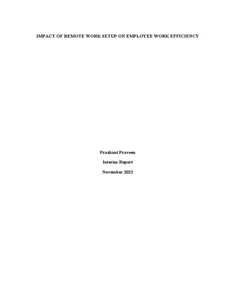 Impact Of Remote Work Setup On Employee Work Efficiency Pdf Data Analysis Data