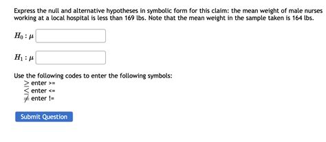 Solved Express The Null And Alternative Hypotheses In Chegg