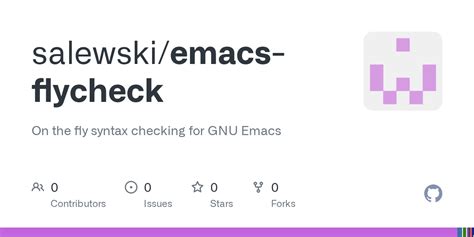 Github Salewskiemacs Flycheck On The Fly Syntax Checking For Gnu Emacs