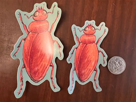 Miles The Nosey Cockroach Vinyl Sticker Etsy