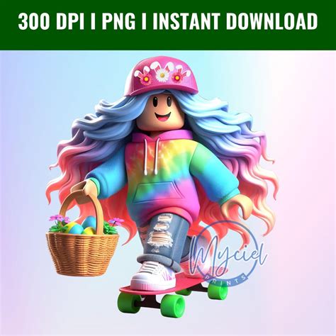 Roblox Easter Png Easter Day Png Trendy Roblox Png Cute Gamer Girl Clipart Easter Day Design