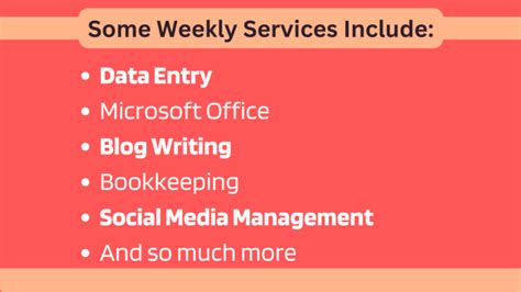 Be Your Dependable Weekly Virtual Assistant By Kadieh Fiverr